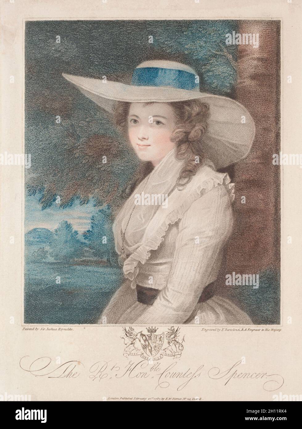 Countess Spencer, 1787. Francesco Bartolozzi (British, 1727-1815 ...