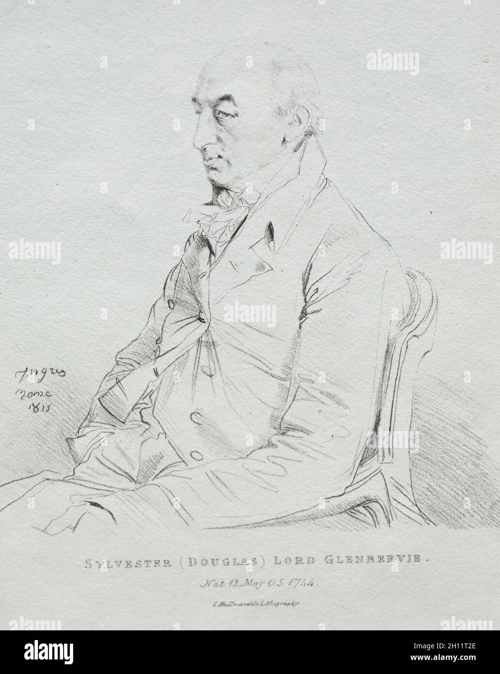 Sylvester Lord Glenbervie, 1815. Jean-Auguste-Dominique Ingres (French ...