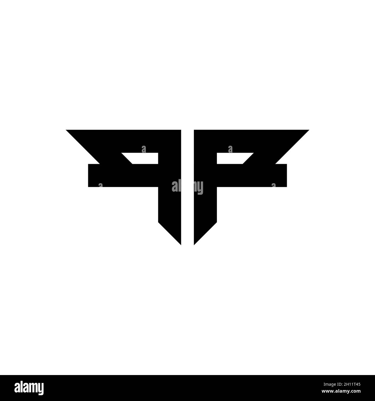 PP Monogram logo letter with simple modern shape style design template ...