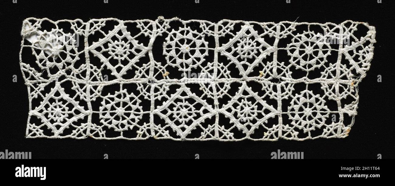 Needlepoint (Reticella) Lace Insertion, 16th century. Italy, Venice ...