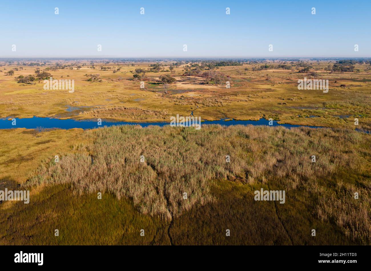 An aerial view of the Okavango Delta. Okavango Delta, Botswana Stock ...