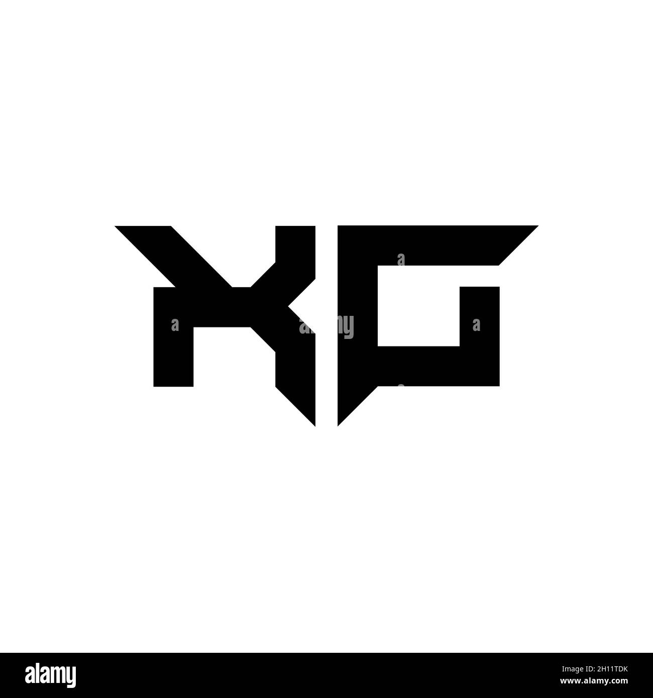 XD Monogram logo letter with simple modern shape style design template ...