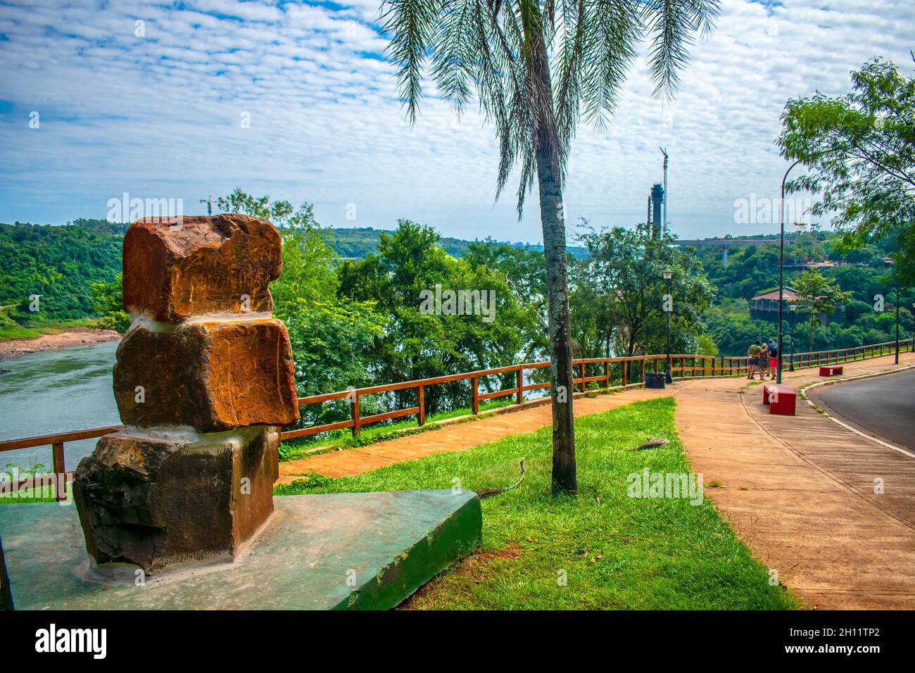 Triple Border Argentina - Brazil - Paraguay. Puerto Iguazú (Misiones ...