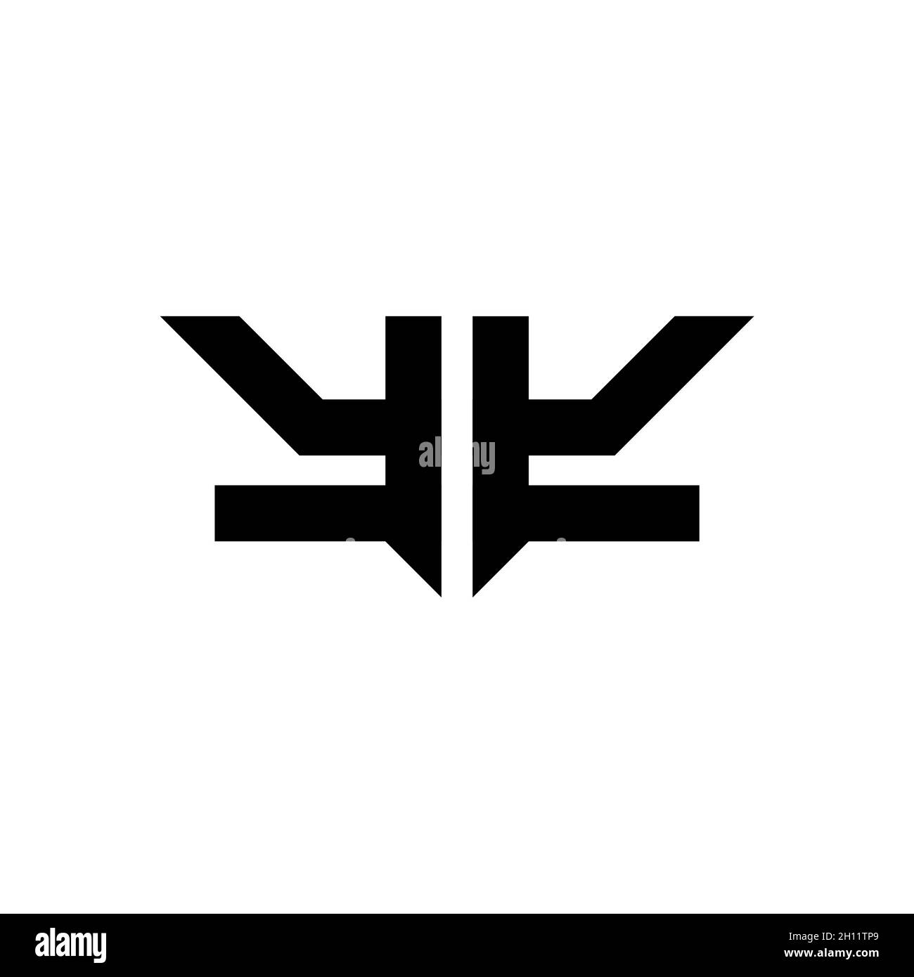 YY Monogram logo letter with simple modern shape style design template ...