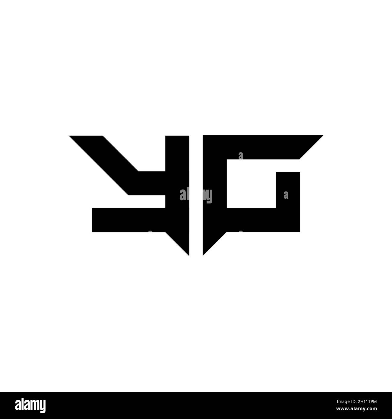 YD Monogram logo letter with simple modern shape style design template ...