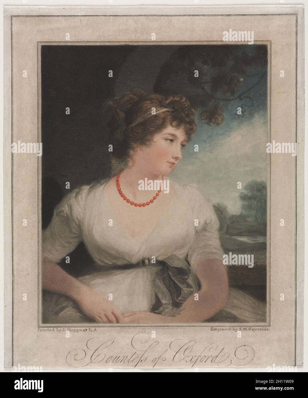 The Countess of Oxford, 1799. Samuel William I Reynolds (British, 1773 ...