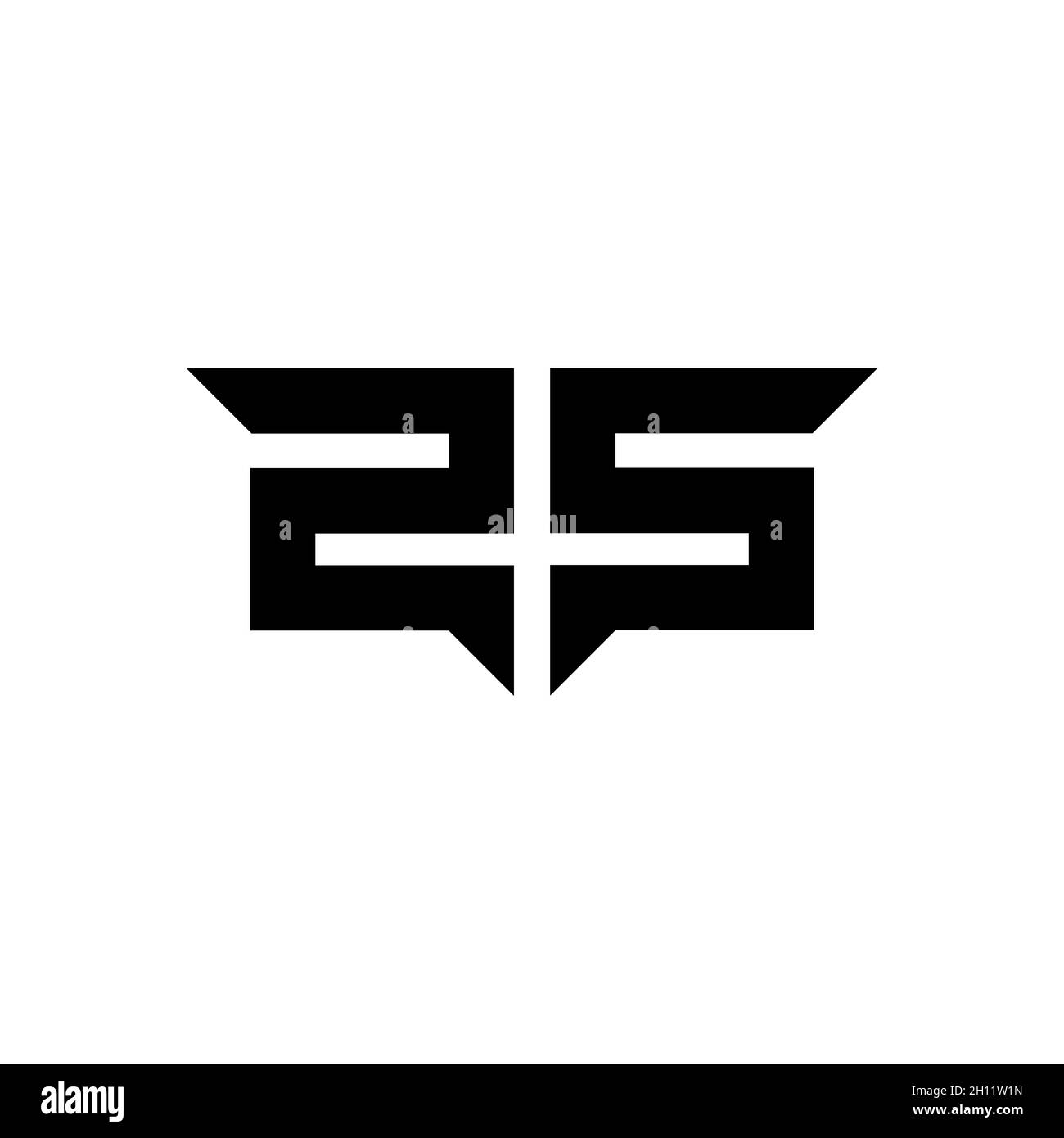 Letter zs logo Black and White Stock Photos & Images - Alamy