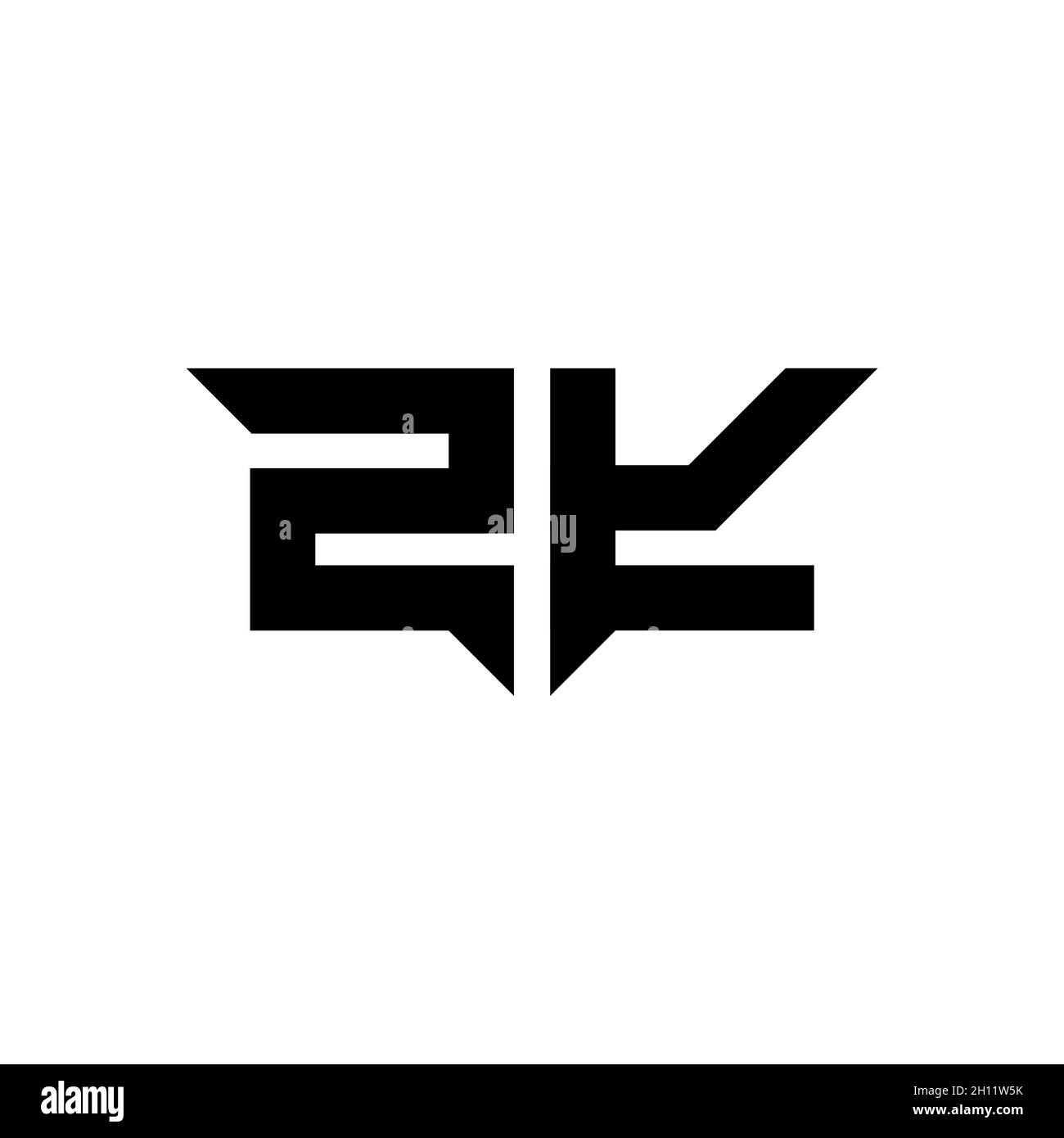 ZY Monogram logo letter with simple modern shape style design template ...