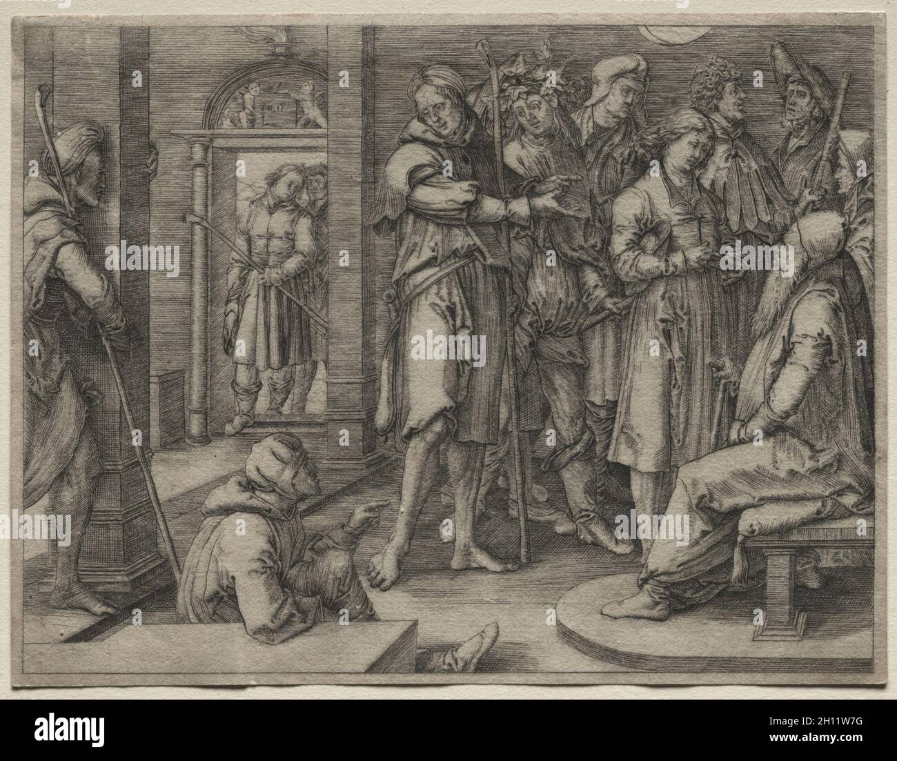The Story of Joseph: Joseph Interprets his Dream to Jacob, 1512. Lucas ...