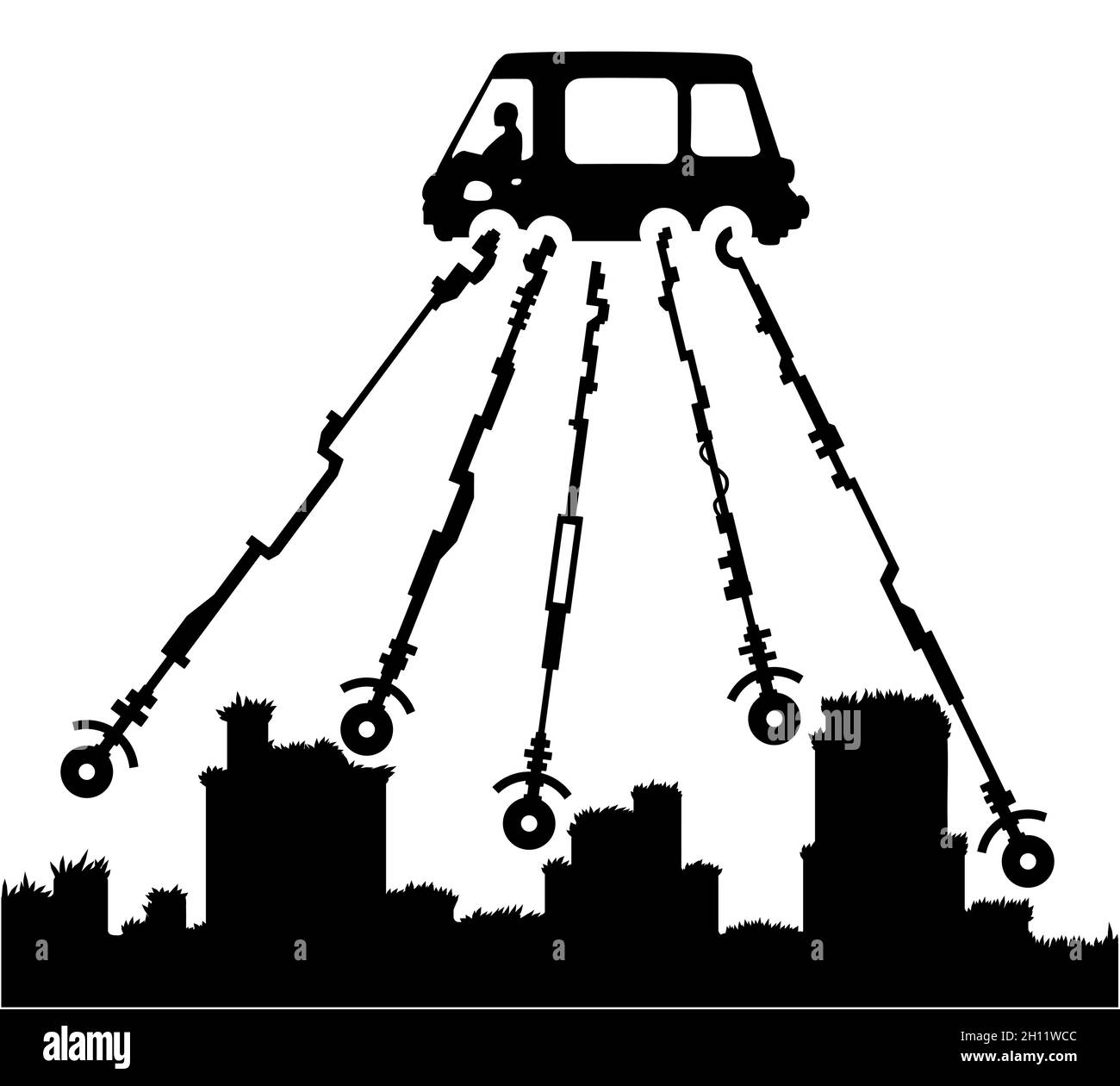 Extended car Black and White Stock Photos & Images - Alamy