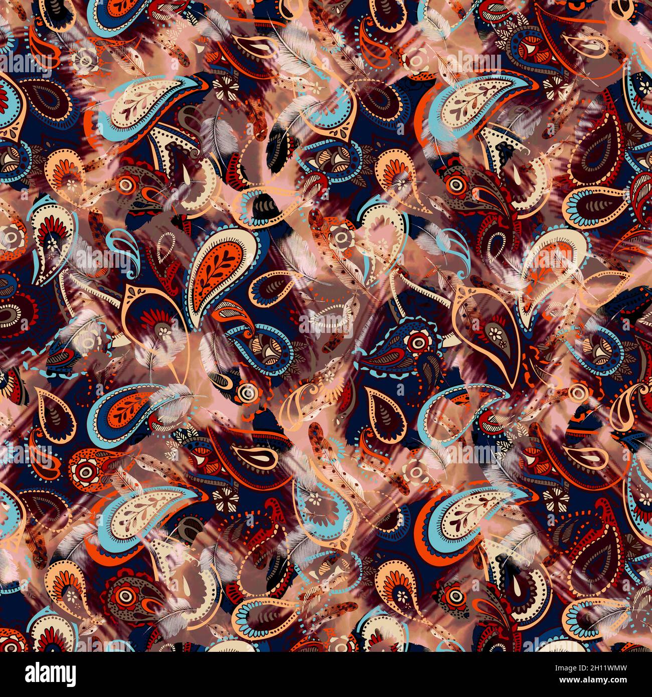 Fashion fabric print patterns, dress designs Stock Photo - Alamy