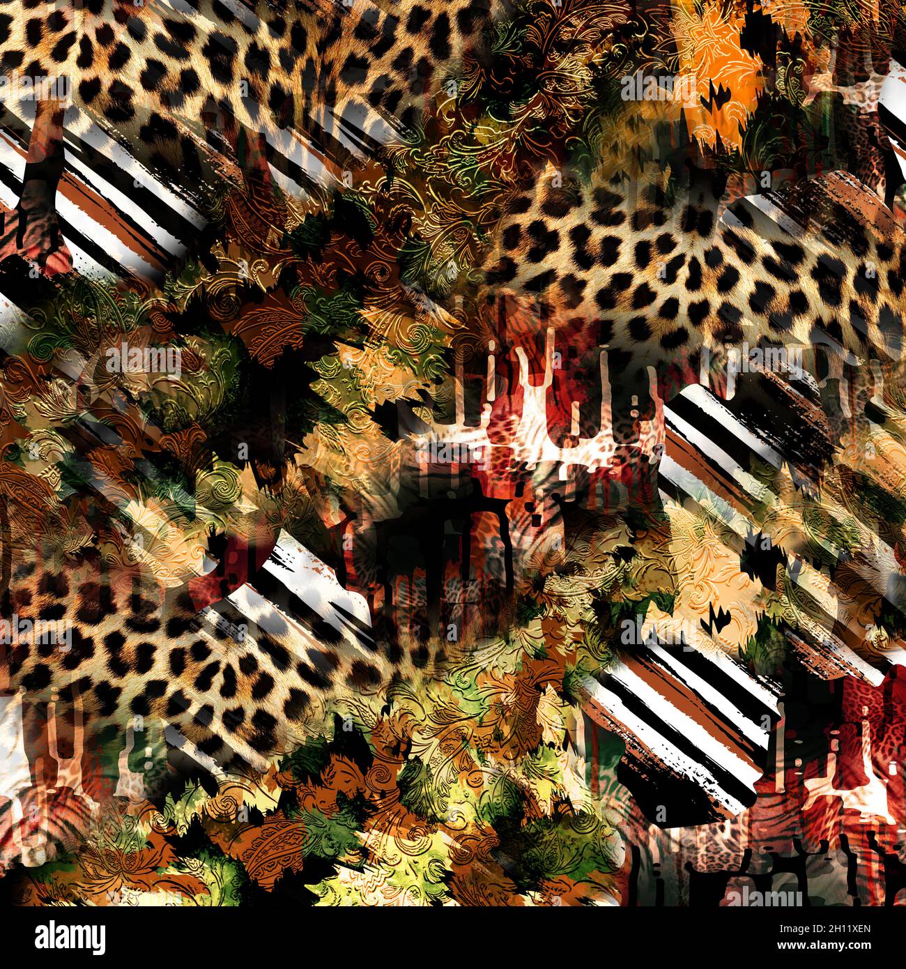 Fashion fabric print patterns, dress designs Stock Photo - Alamy