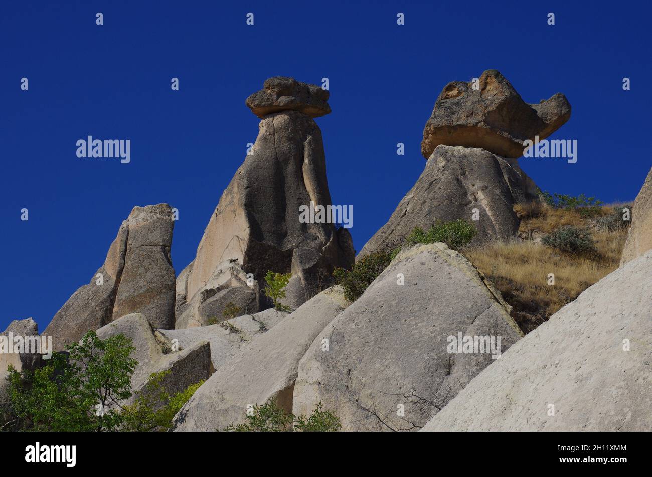 Urgup - Cappadocia -Turkey - Fairy chimneys twin Stock Photo - Alamy