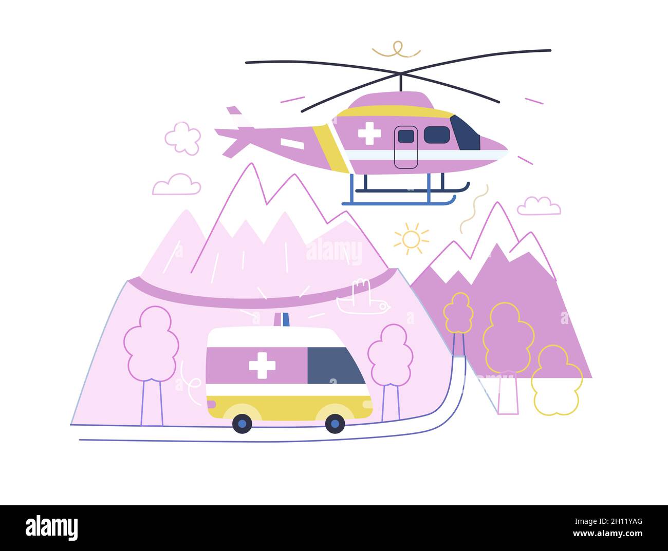 Flying sirens Stock Vector Images - Alamy