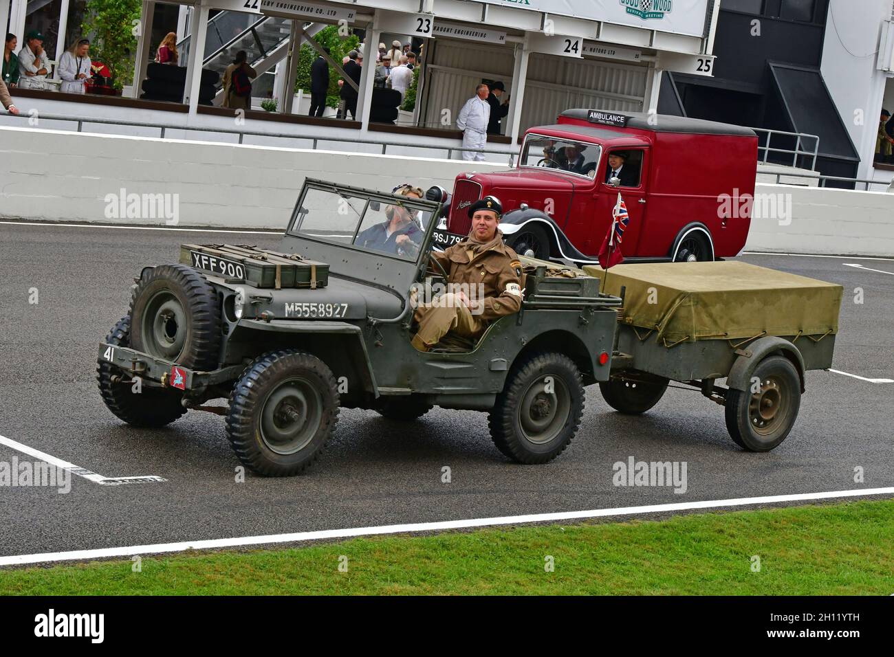 Willys Jeep and Trailer, Victory Parade, Goodwood Revival 2021 ...