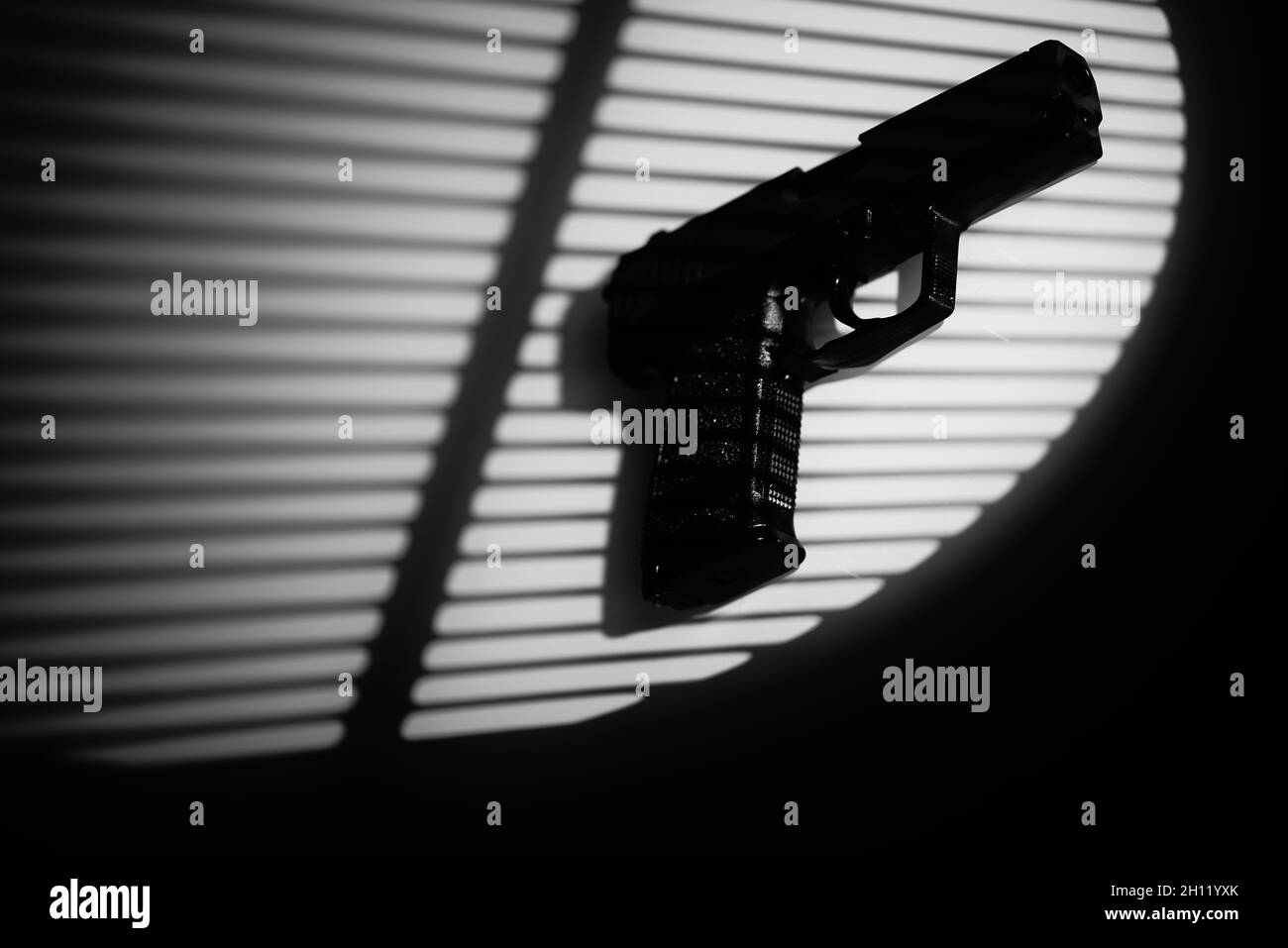 Automatic 9mm pistol gun crime thriller book cover design photo Stock ...