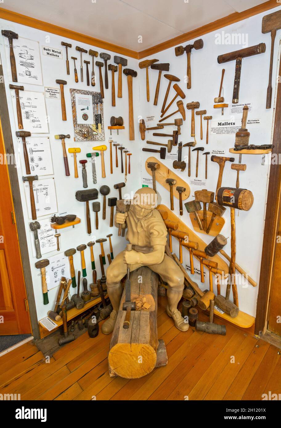 United States, Alaska, Haines, Hammer Museum, interior Stock Photo - Alamy