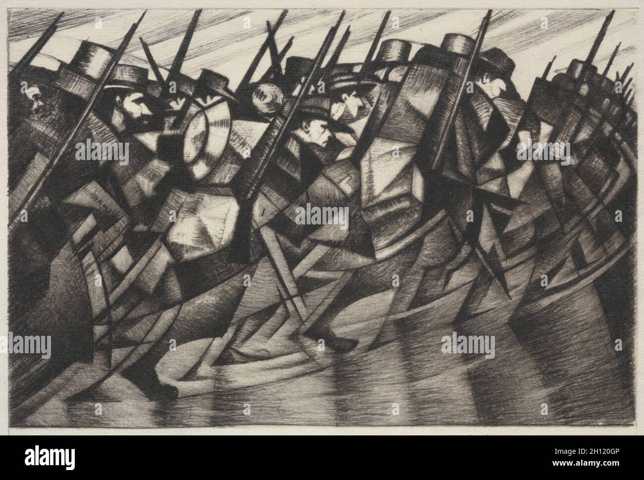 Returning to the Trenches, 1916. Christopher Nevinson (British, 1889 ...