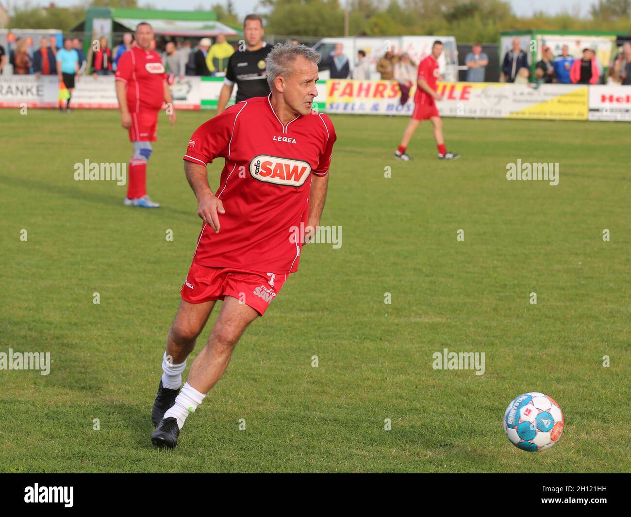 German Soccer Player Pierre Littbarski At The Charity Soccer Match On ...