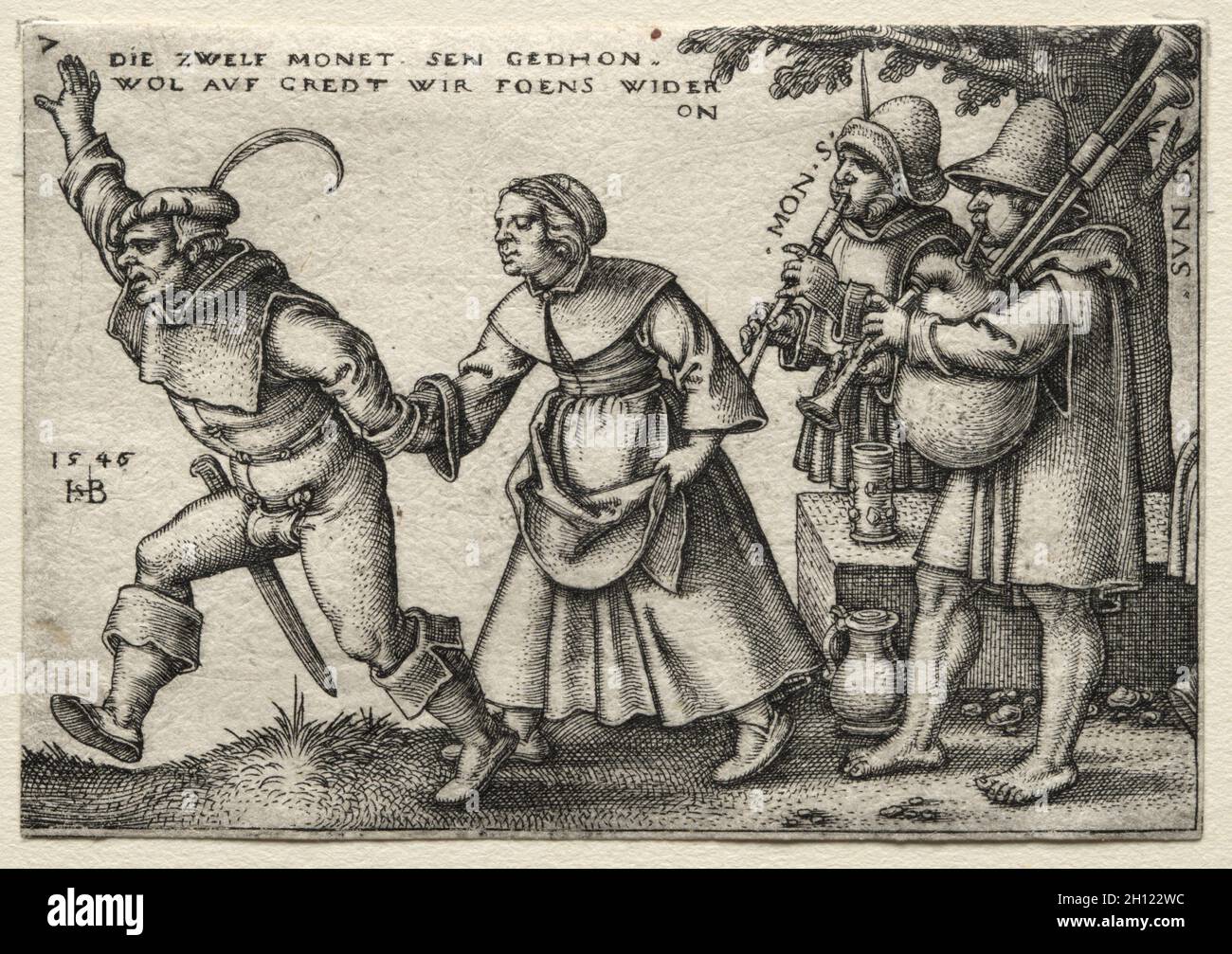 The Twelve Months: The Year's End, 1546. Hans Sebald Beham (German ...