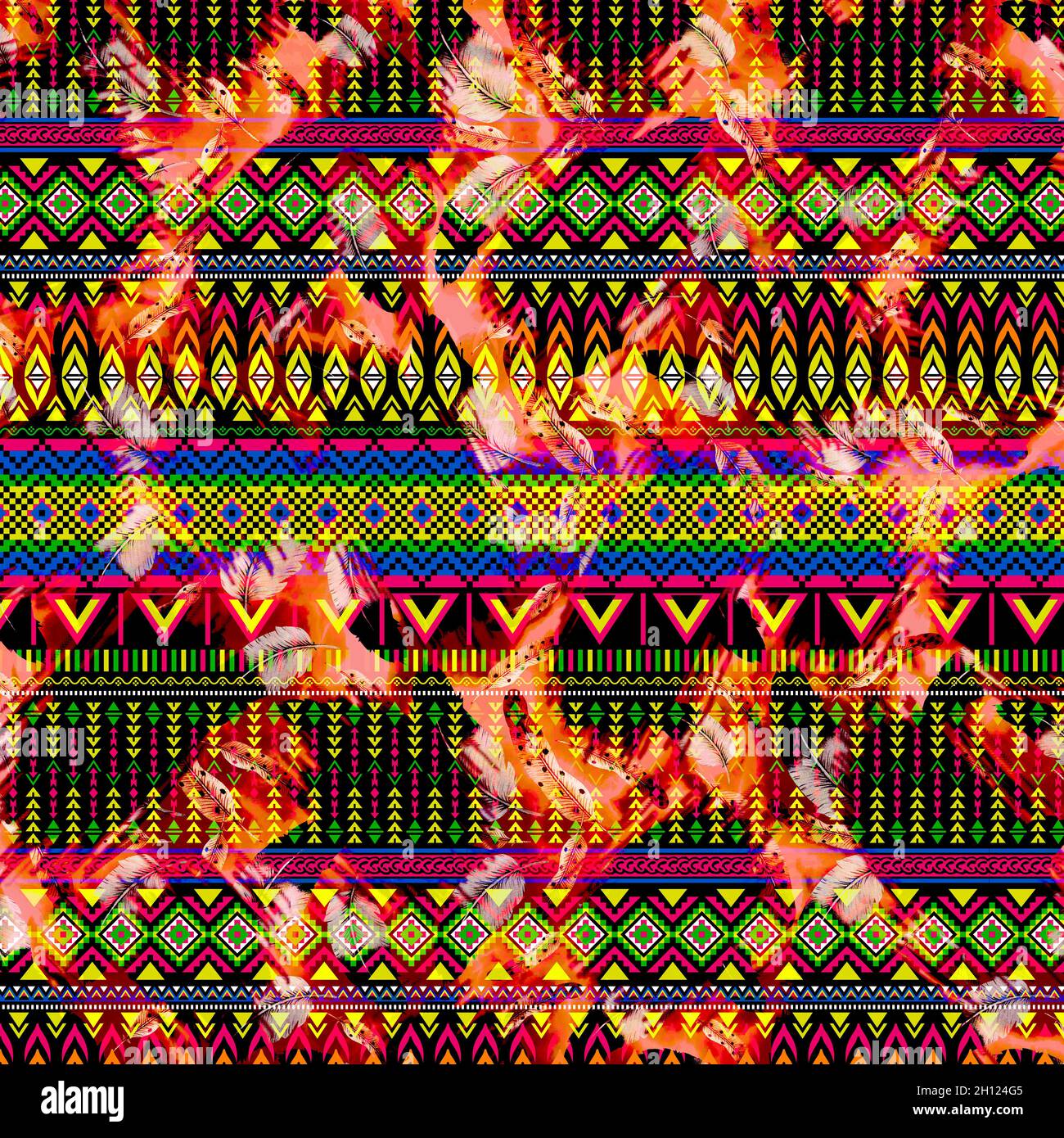 Fashion fabric print patterns, dress designs Stock Photo - Alamy