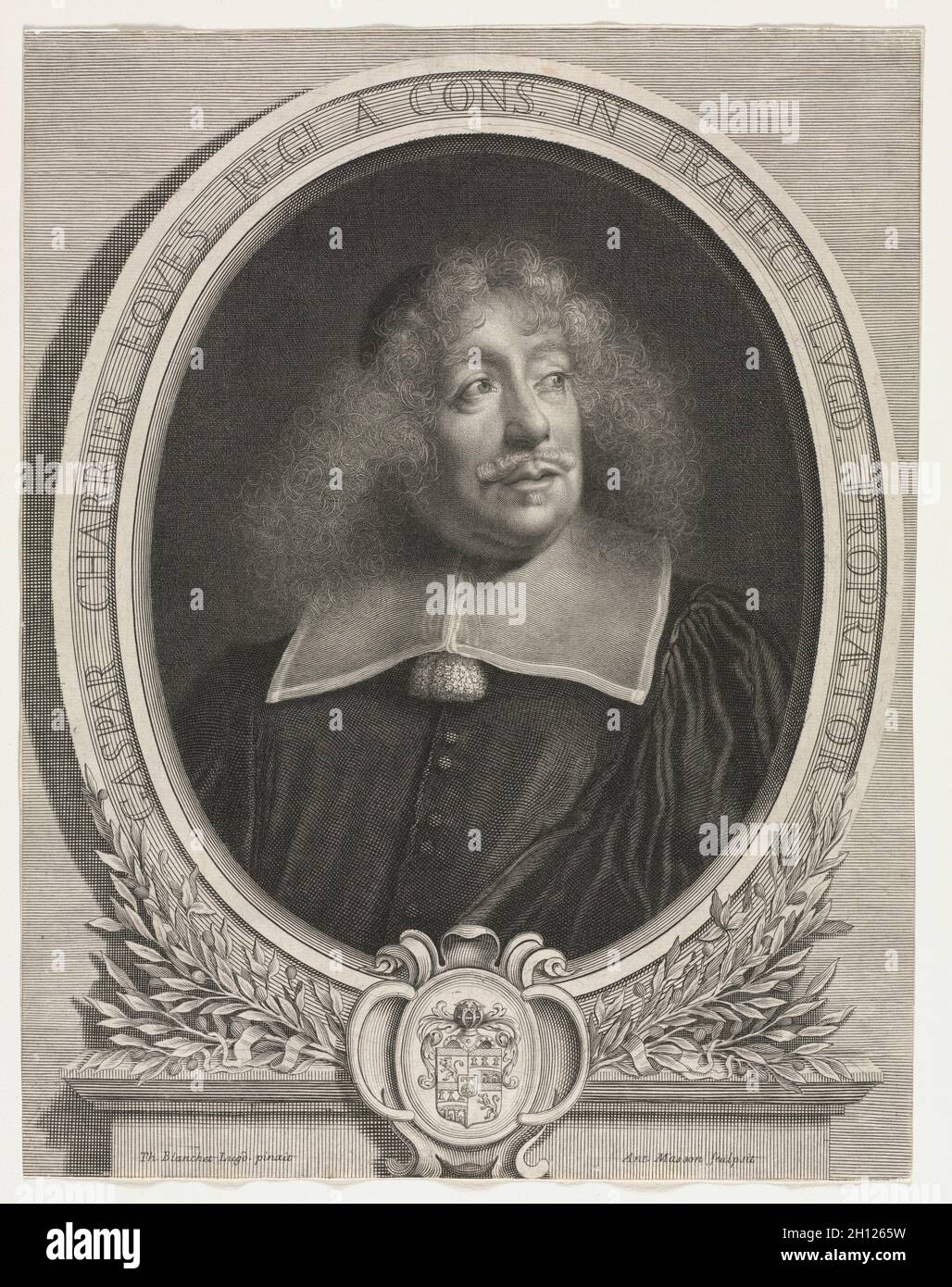 Gaspard Charrier. Antoine Masson (French, 1636-1700). Engraving Stock ...