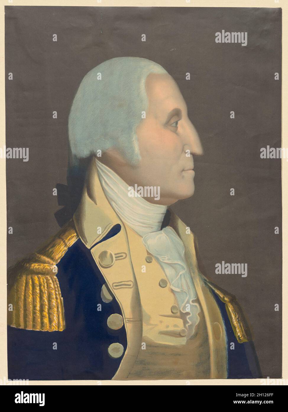 George Washington, 1800s. America, 19th century. Color lithograph Stock ...