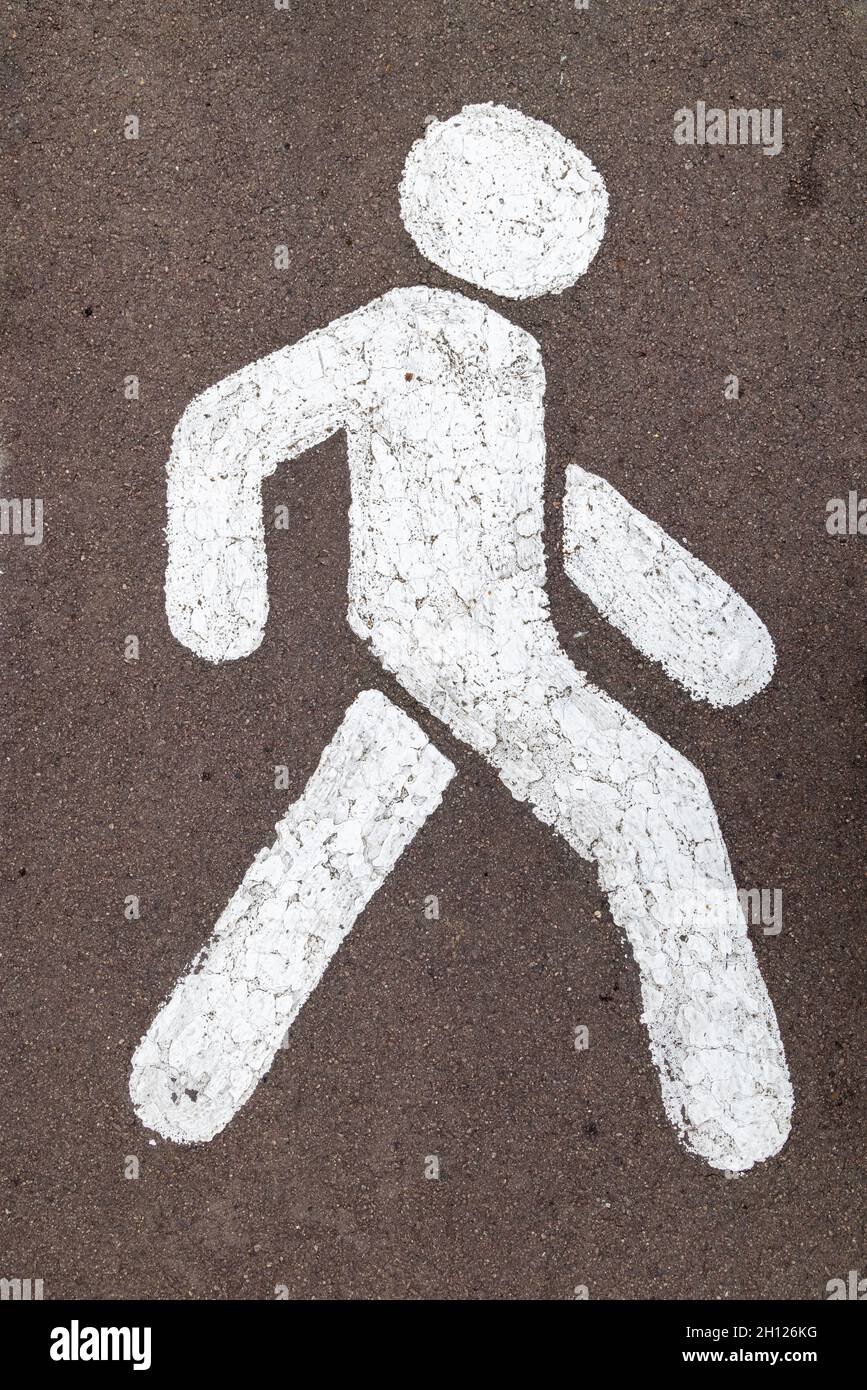 Symbol man walking icon texture hi-res stock photography and images - Alamy