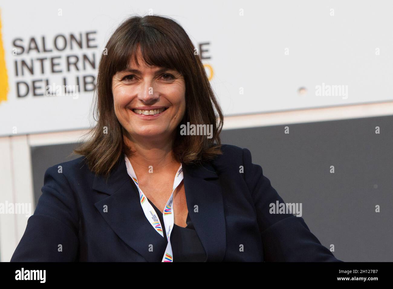 Torino, Italy. 15th October 2021. French writer Valérie Perrin (Valerie ...