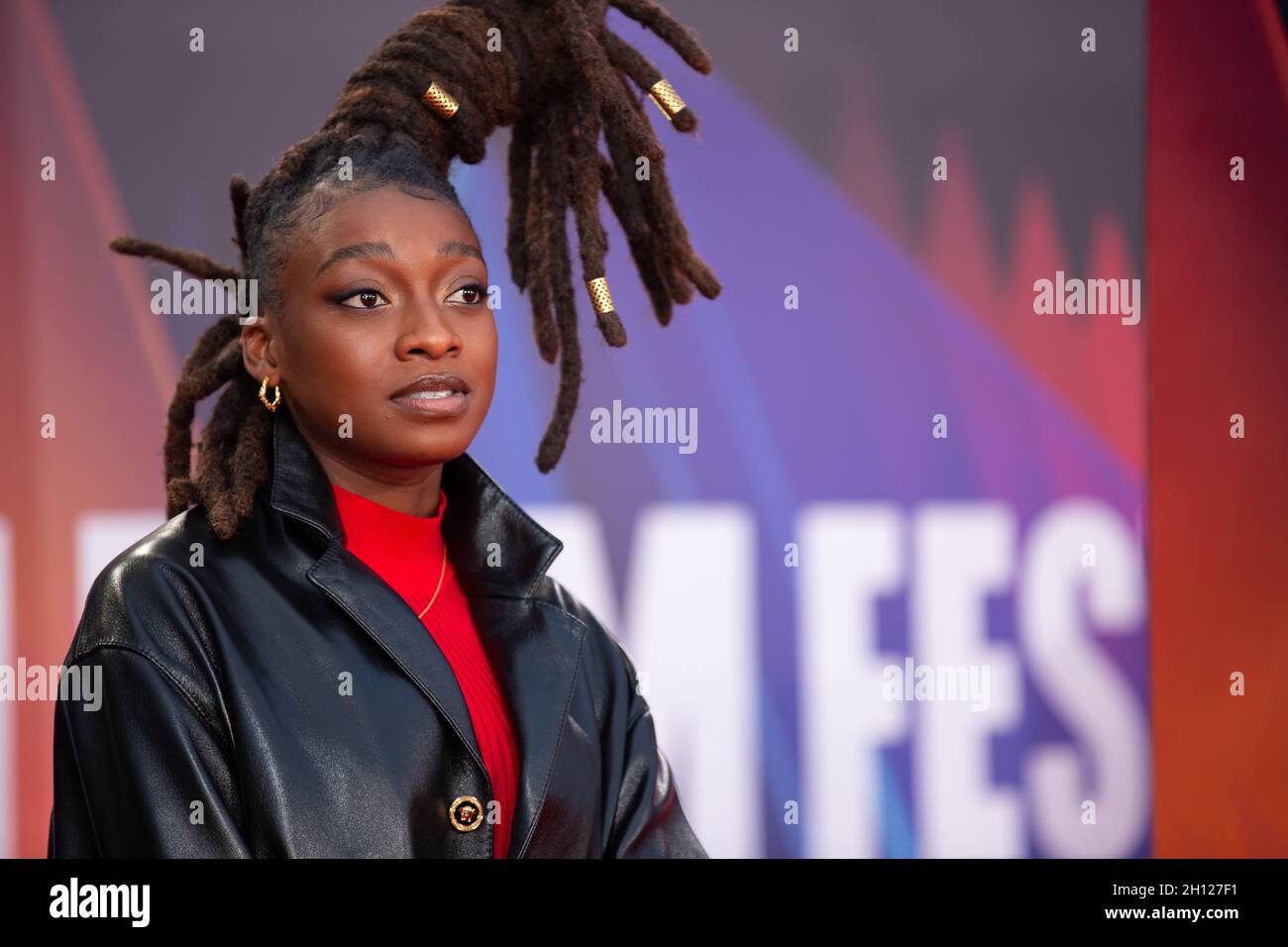 Little Simz attends the UK Premiere of "King Richard" during the 65th ...