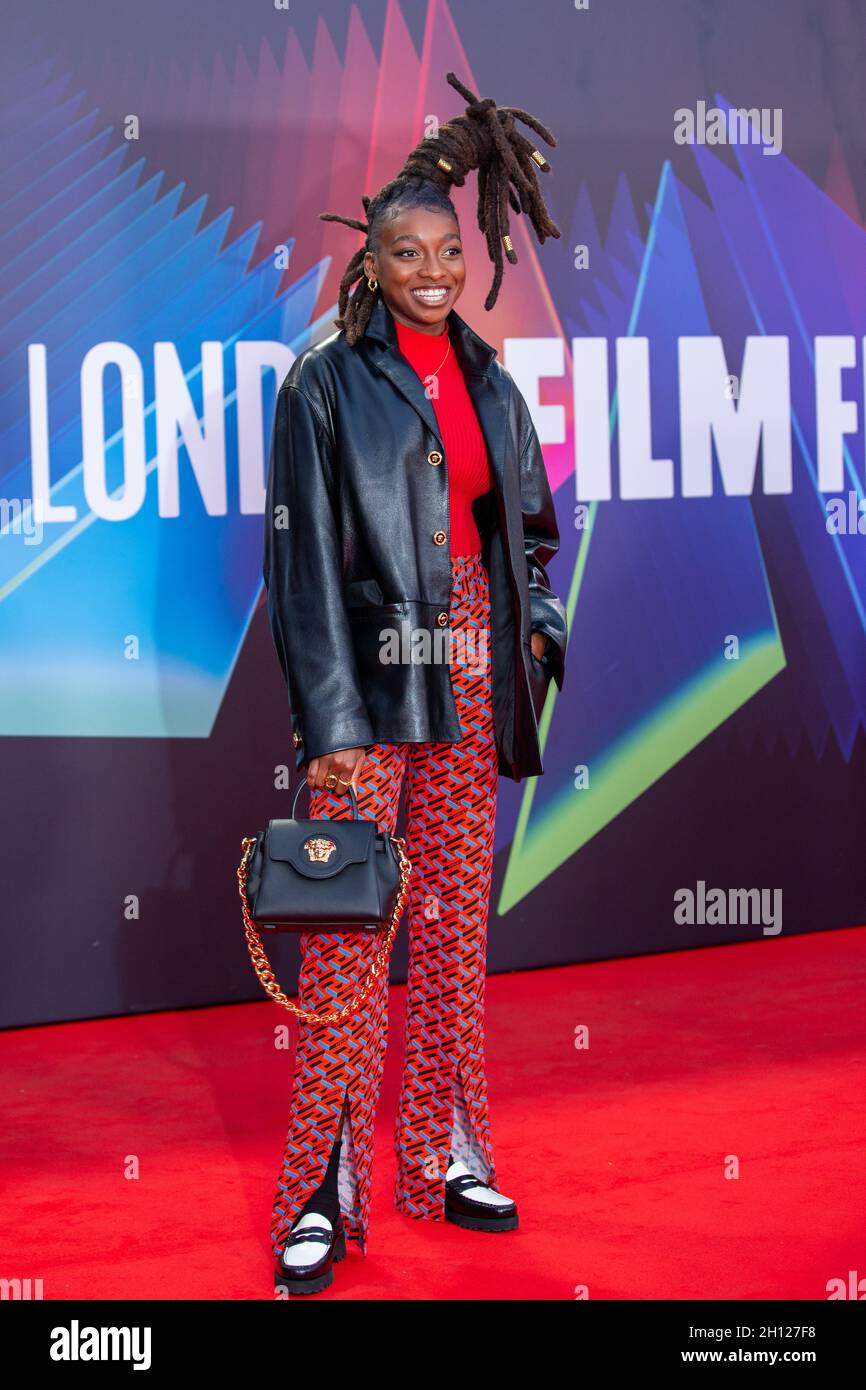 Little Simz attends the UK Premiere of "King Richard" during the 65th ...