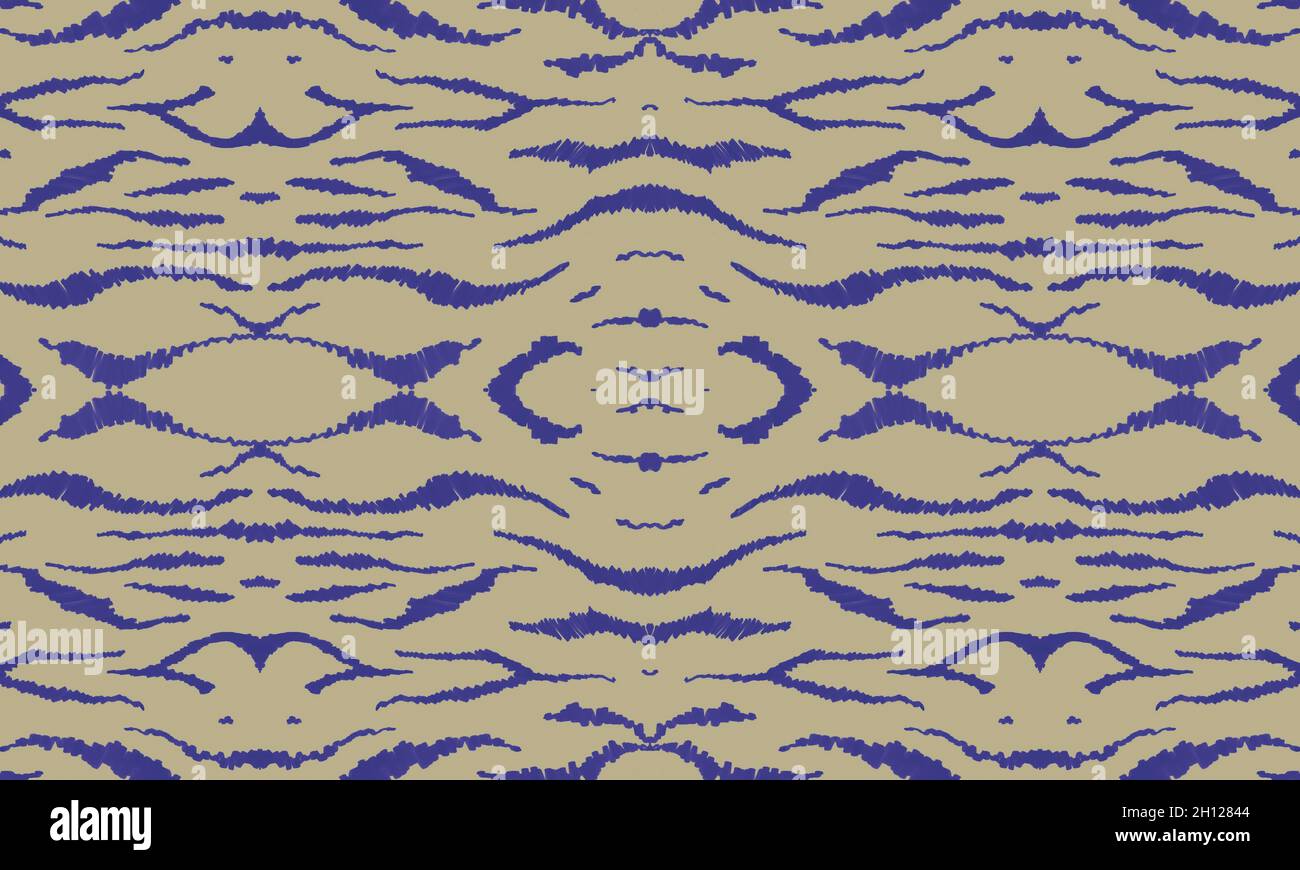 Tiger Skin Pattern. Seamless Safari Ornament Stock Photo - Alamy