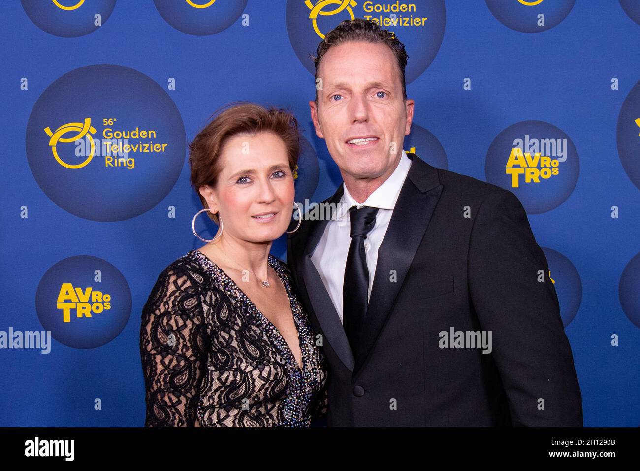 Rob Geus with his partner Suzanne attending the 56th Televizier-Ring ...