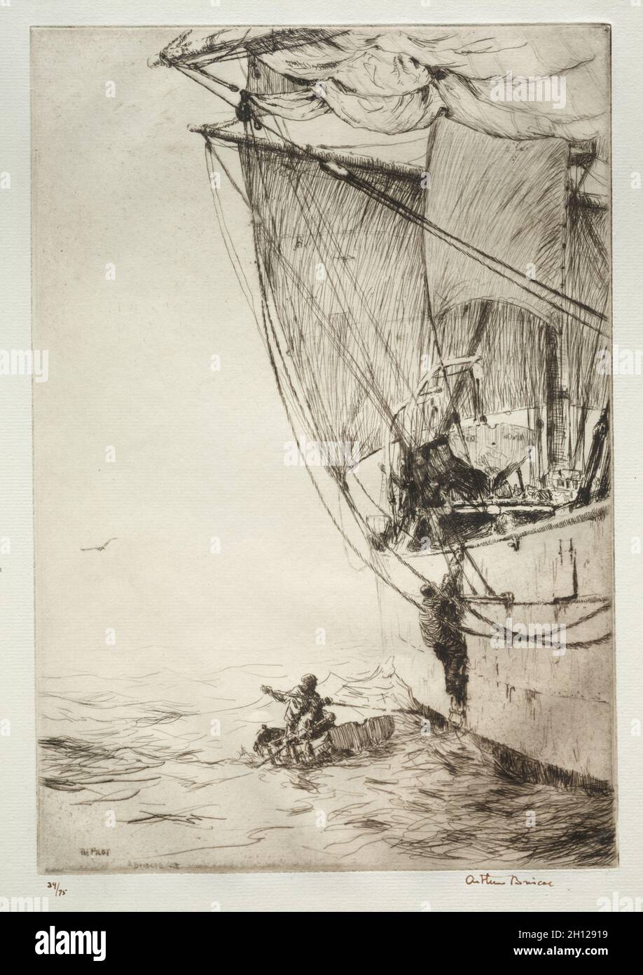 The Pilot, 1925. Arthur John Trevor Briscoe (British, 1873-1943 ...