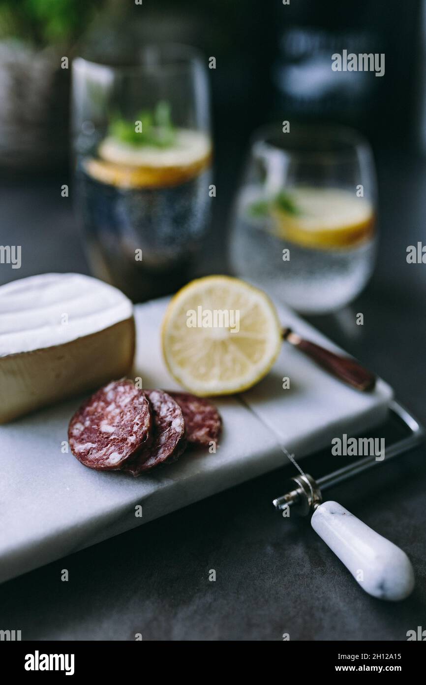 Preparing some appetizer food in the kitchen Stock Photo - Alamy