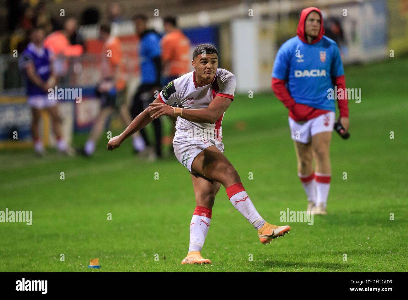 Will Pryce of England Knights with the conversion Stock Photo - Alamy