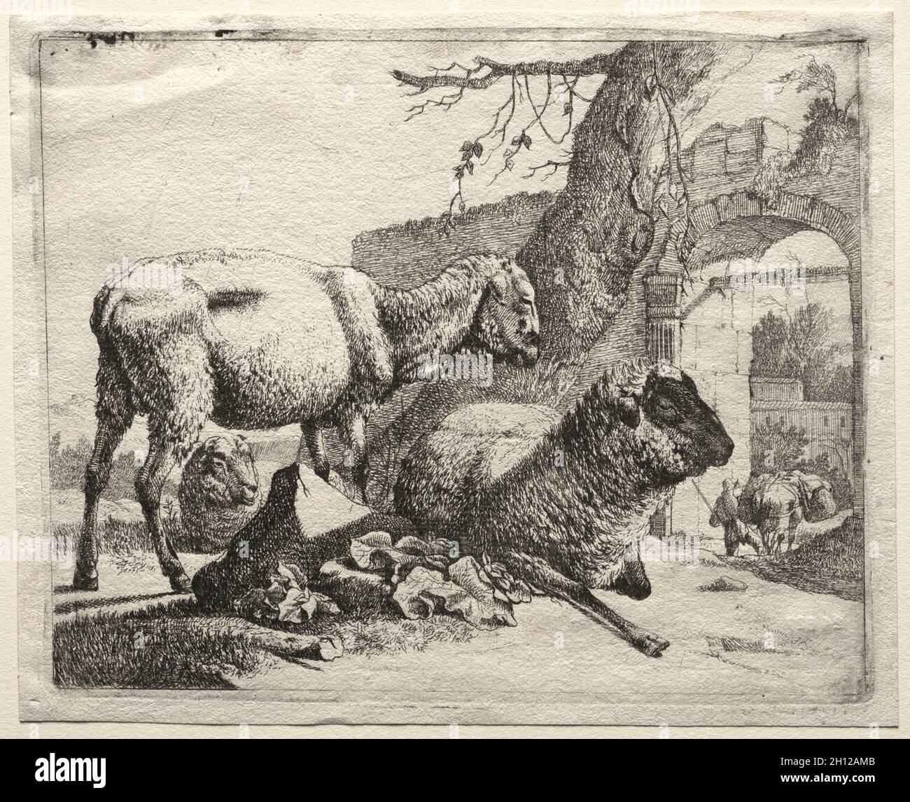 The Muleteer under the Gateway, 1665. Johann Heinrich Roos (German ...