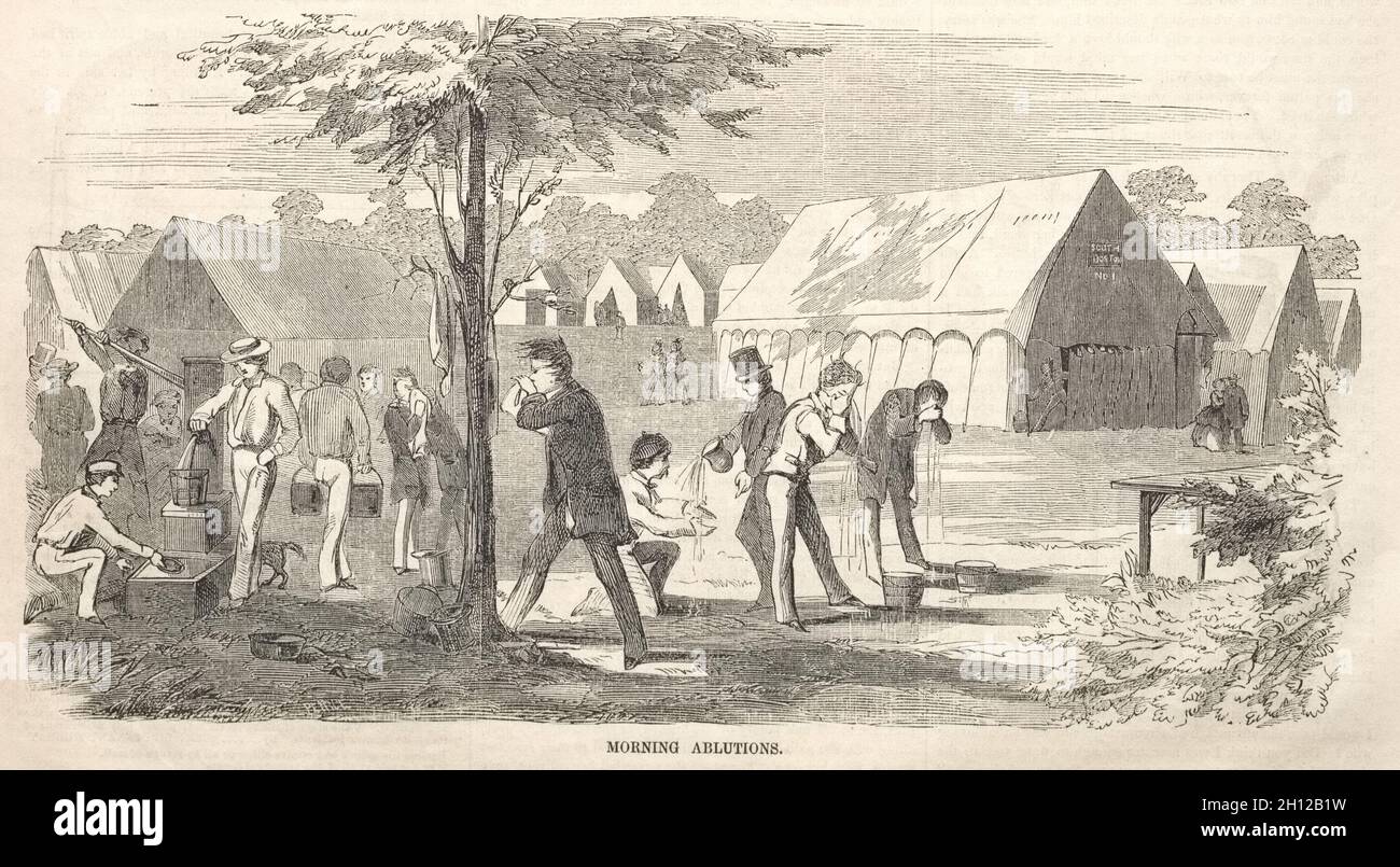 Camp Meeting Sketches: Morning Ablutions, 1858. Winslow Homer (American ...