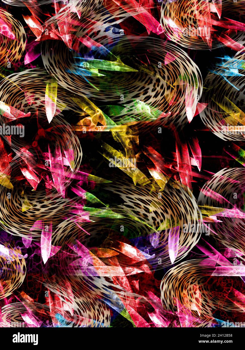 Fashion fabric print patterns, dress designs Stock Photo - Alamy
