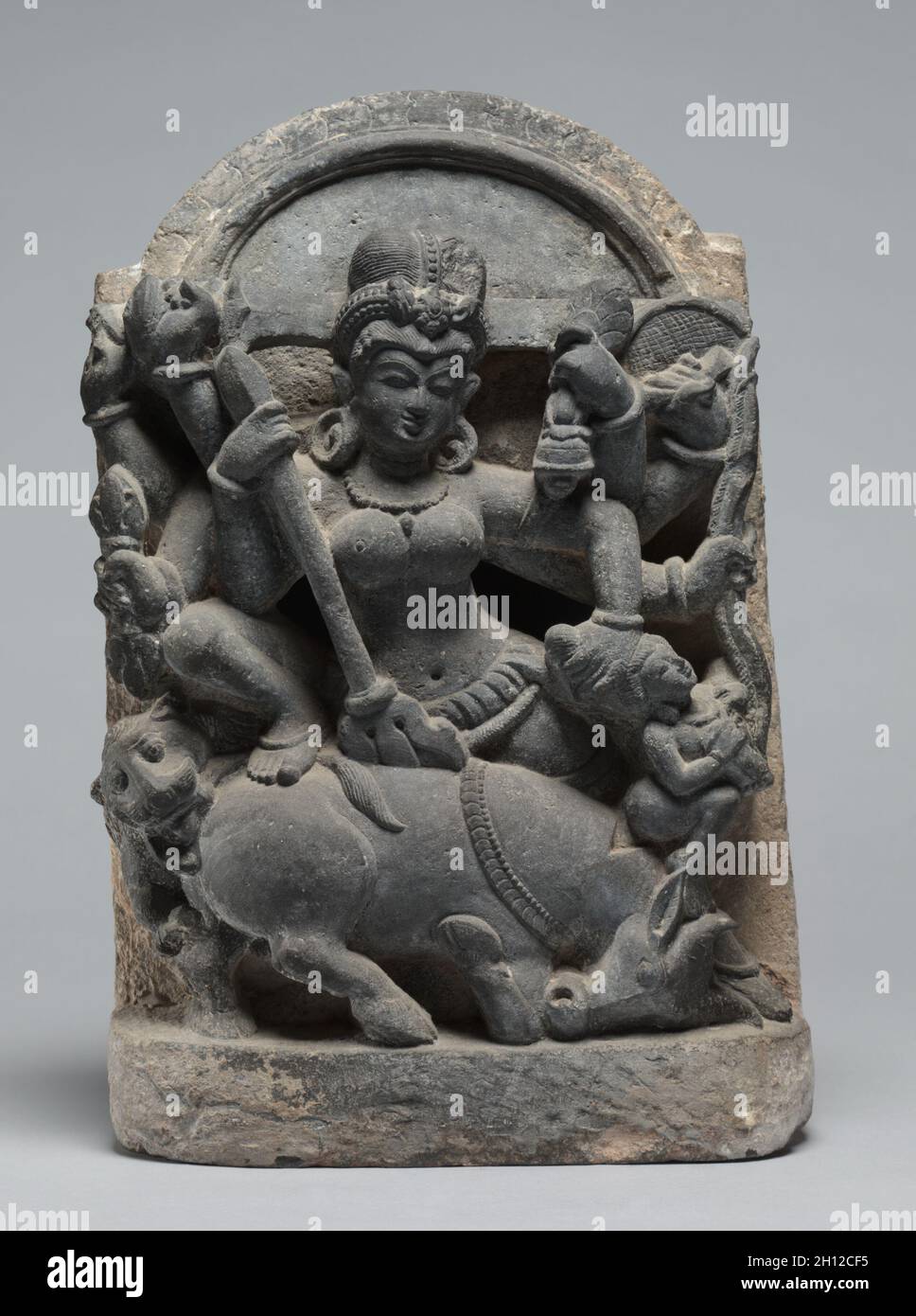 Durga Slaying the Buffalo Demon Mahisha, 800s. India, Badra, Central ...