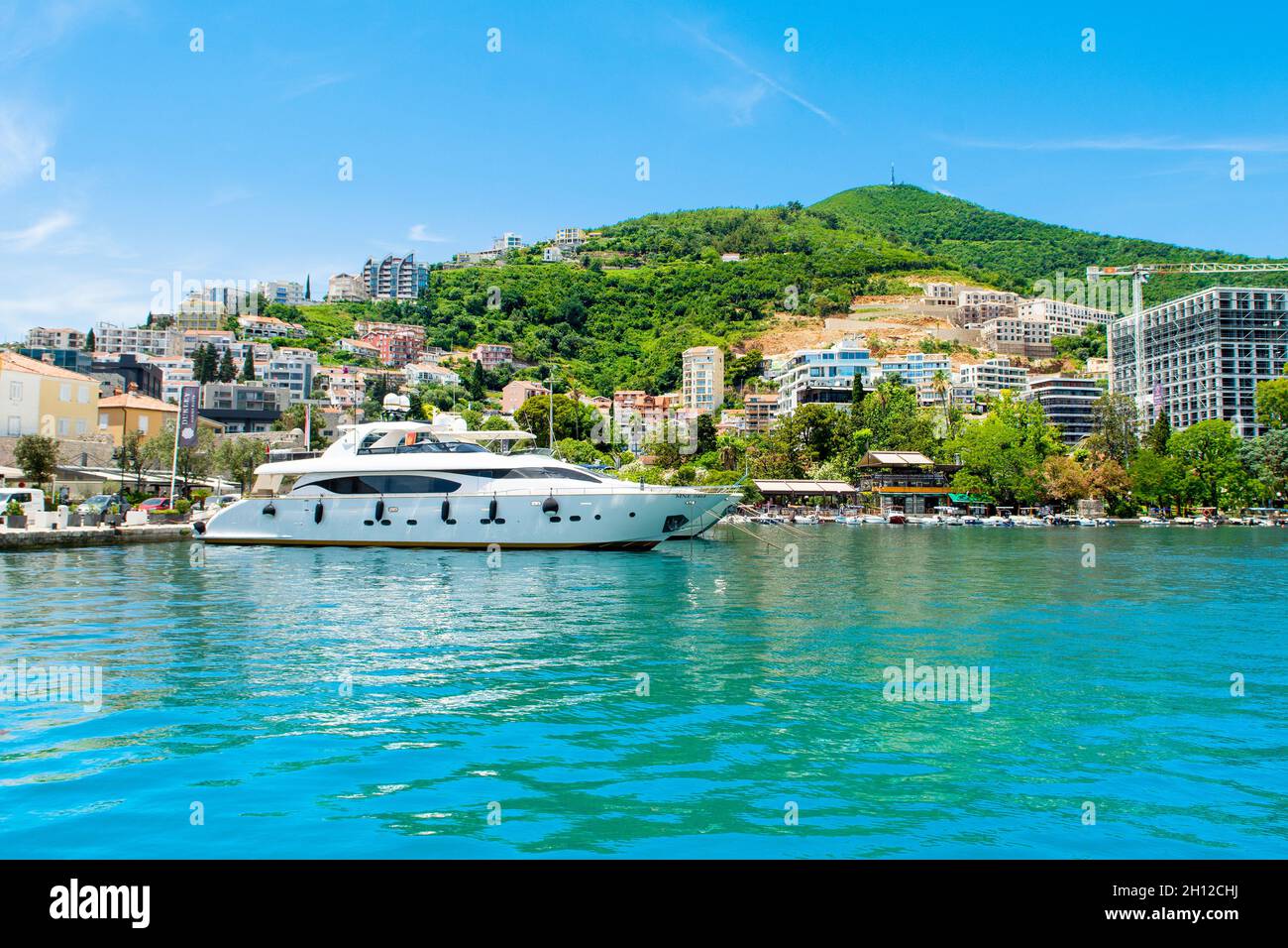 Budva, Montenegro - June 30, 2021: Beautiful panoramic summer landscape ...