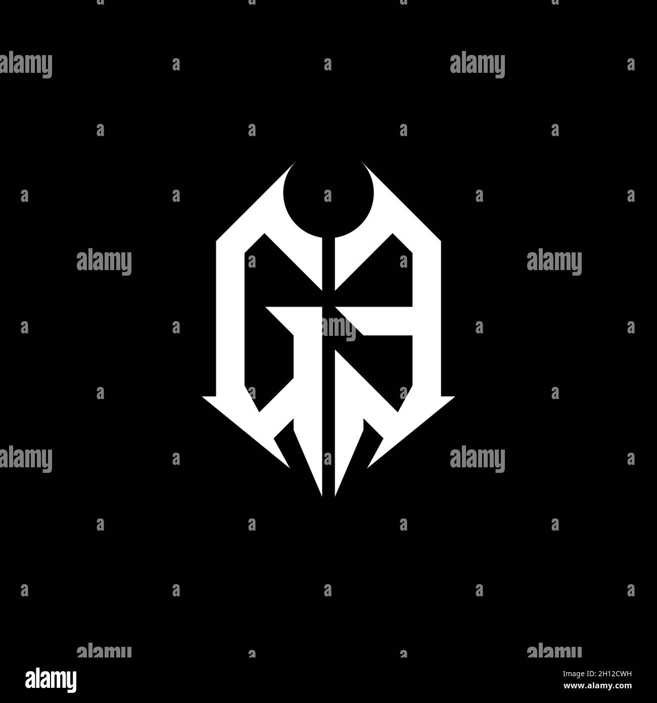 Ge monogram Stock Vector Images - Alamy