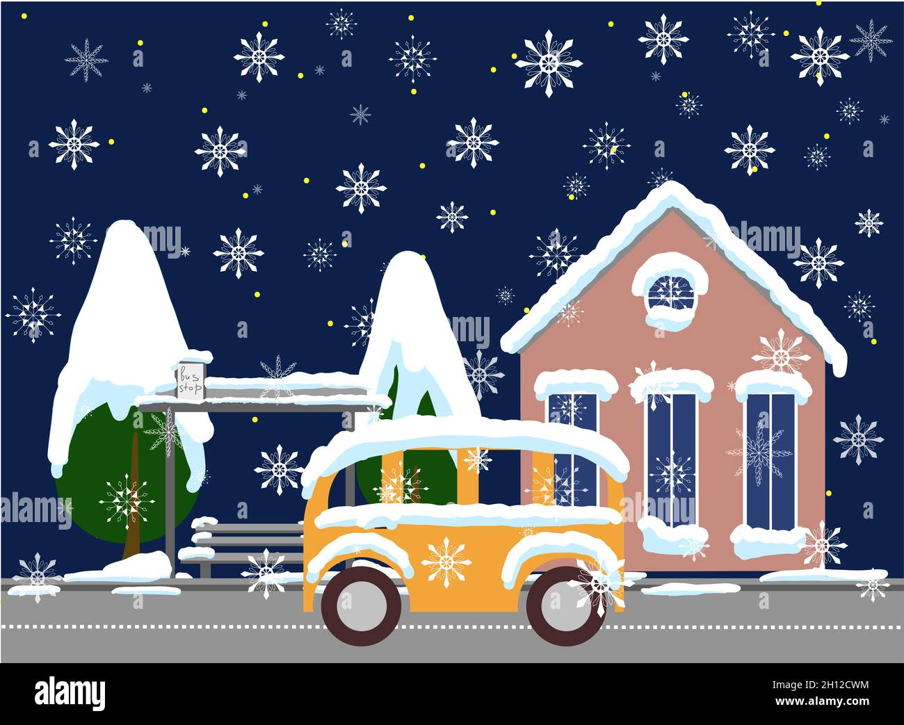 Covered bus stop Stock Vector Images - Alamy