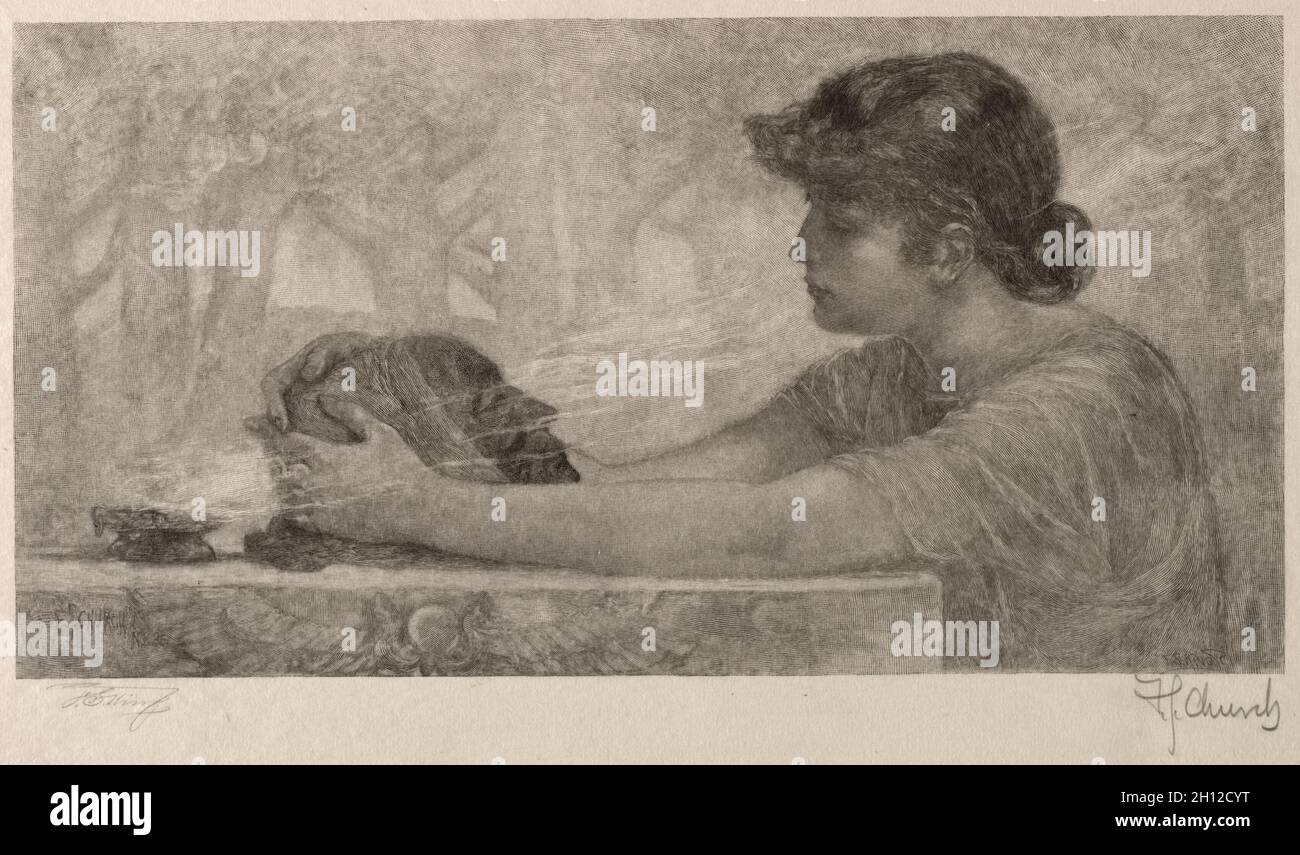 The Sibyl, 1887. Francis Scott King (American, 1850-1913). Wood ...