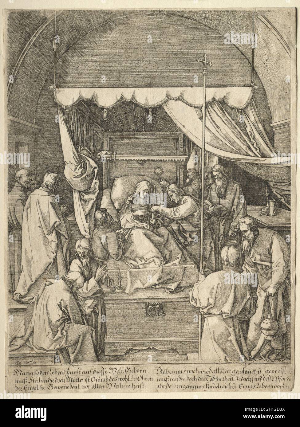 The Death of the Virgin, 1528-63. Hieronymus Hopfer (German), after ...