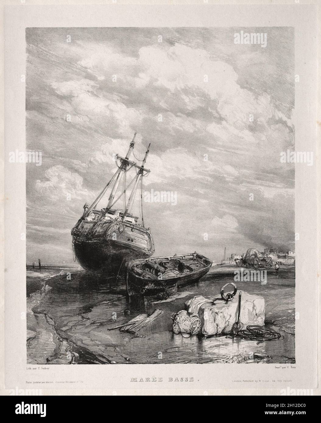 Six Marines: Marée basse, 1833. Eugène Isabey (French, 1803-1886 ...