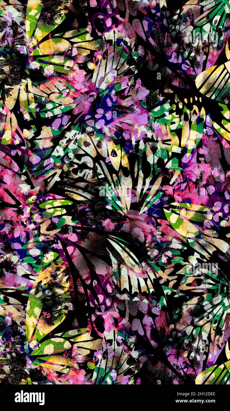 Fashion fabric print patterns, dress designs Stock Photo - Alamy