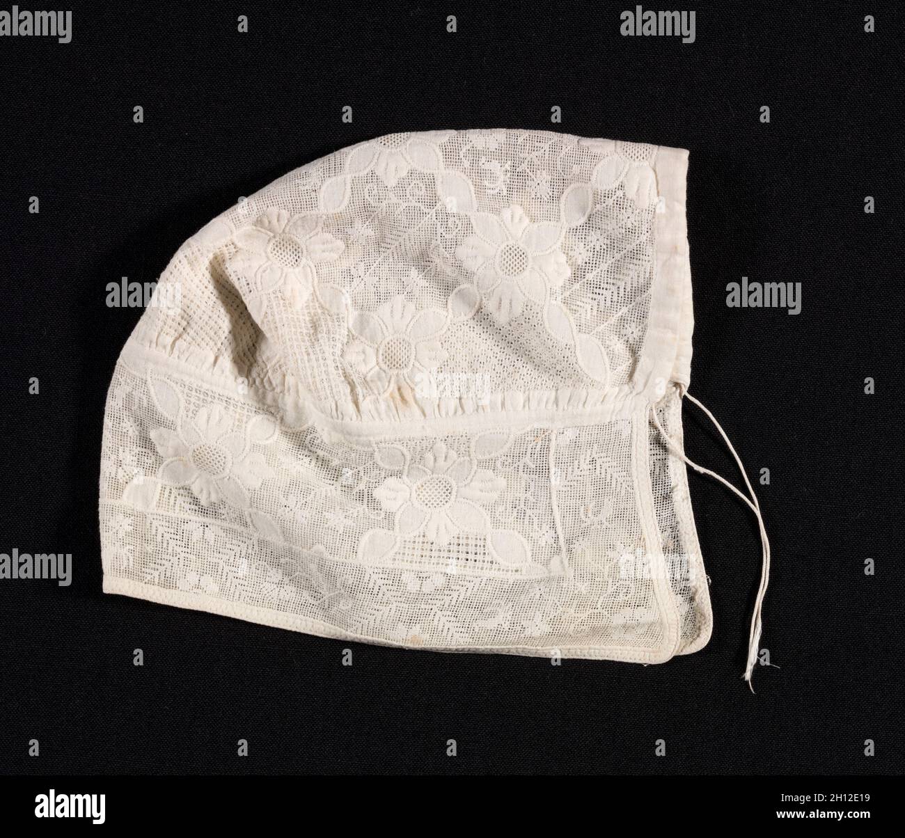 Cap, 1800s. Germany, 19th century. Linen; overall: 20.3 x 15.2 x 12.7 ...