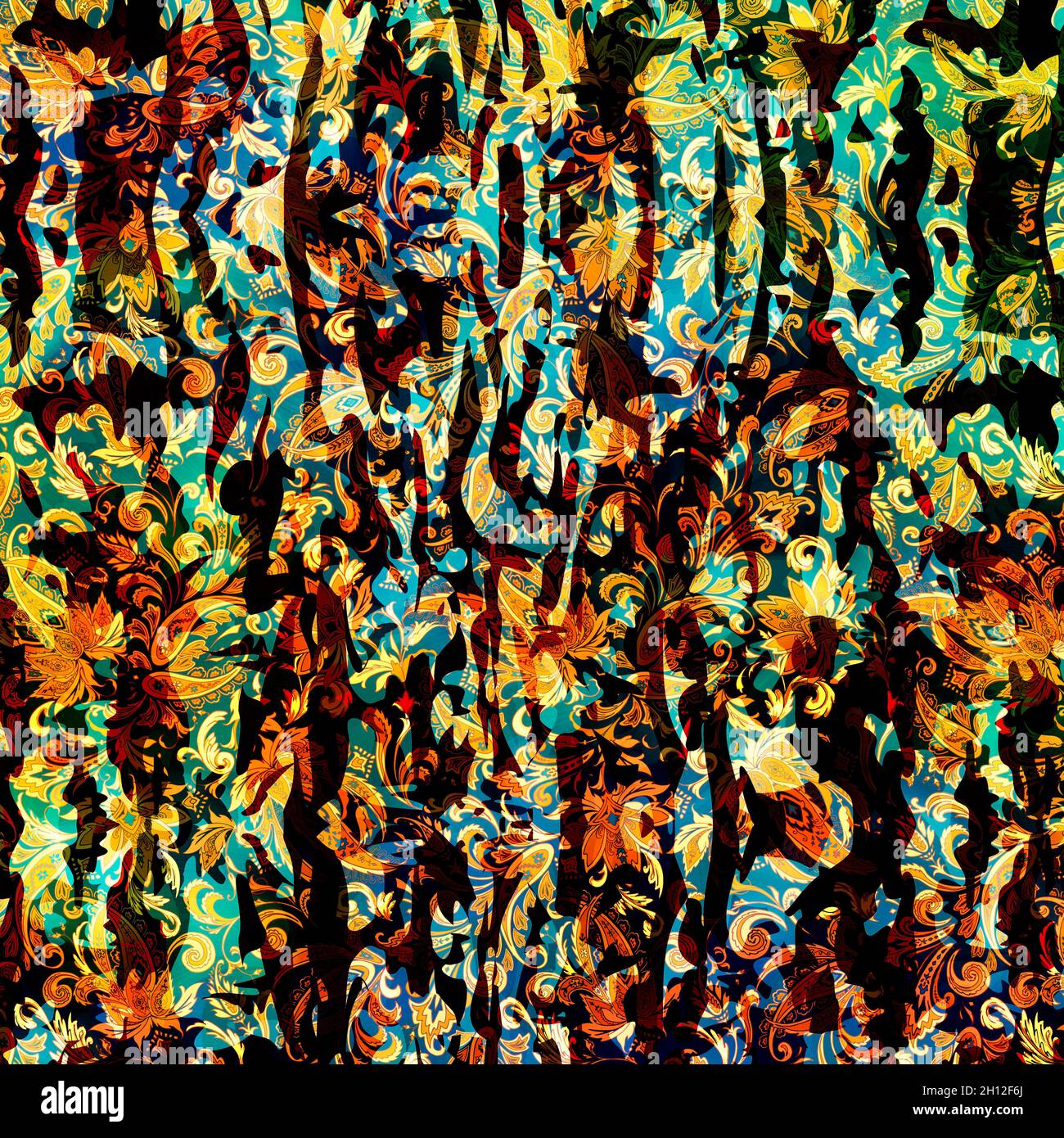 Fashion fabric print patterns, dress designs Stock Photo - Alamy