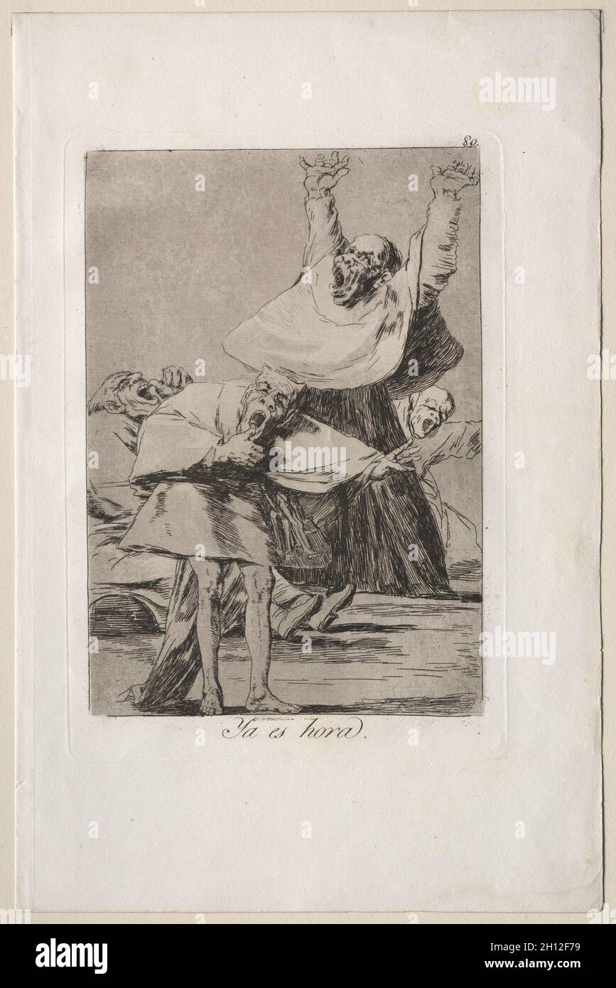 Caprichos: It is Time. Francisco de Goya (Spanish, 1746-1828). Etching ...